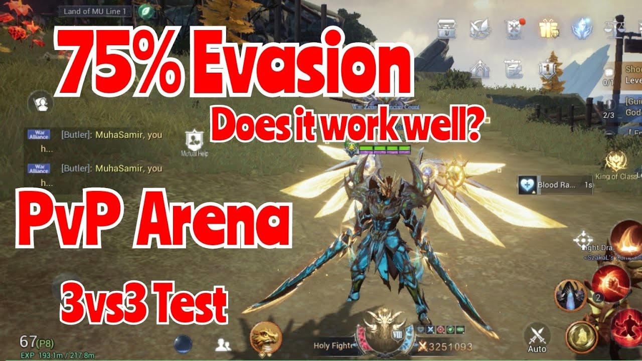 MU Origin 3 PvP Evasion Test - Arena 3vs3 Gameplay - YouTube