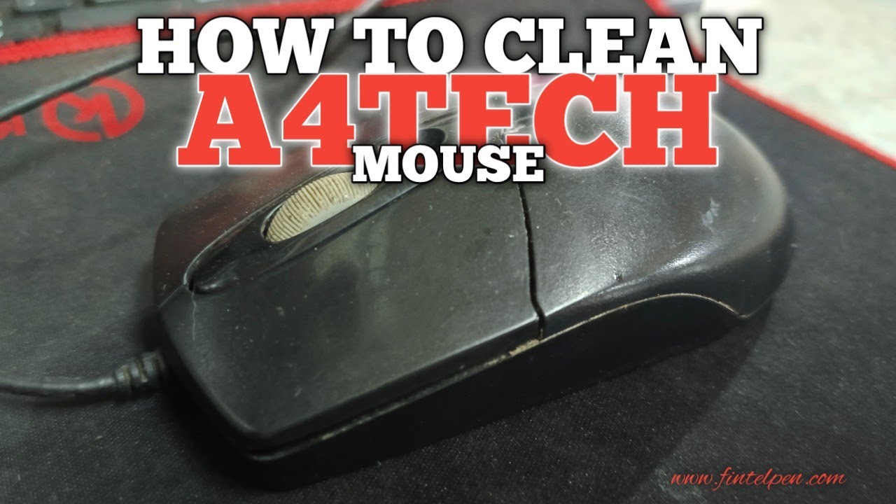 HOW TO CLEAN A4TECH MOUSE TO MAKE IT RUN SMOOTHLY LIKE NEW - YouTube