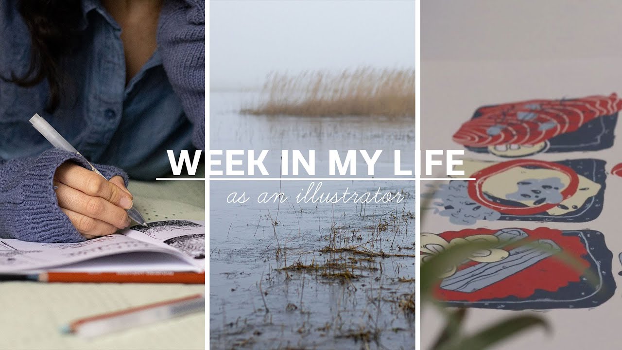 A week in the life of an illustrator living in Copenhagen - YouTube