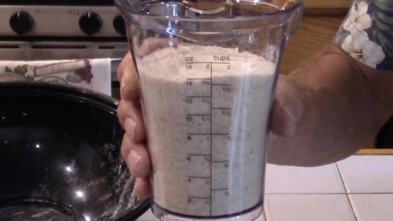 making flour from hominy, a traditional Native American food - YouTube