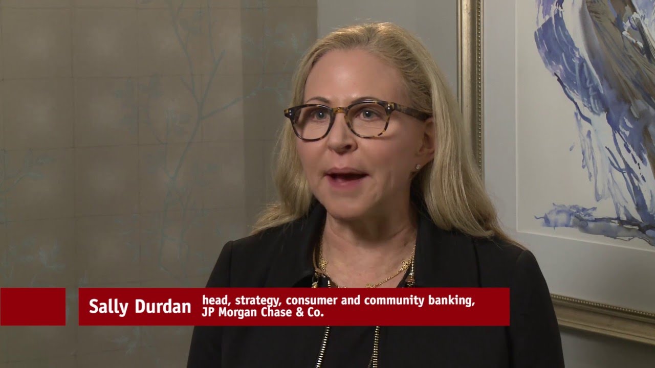 JP Morgan Chase & Co's Sally Durdan on startups vs incumbents - YouTube
