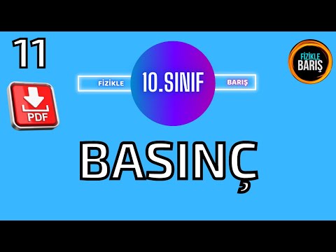 BİRLEŞİK KAPLAR, U BORULARI VE SU CENDERELERİ  KONU ANLATIMI VE SORU ÇÖZÜMÜ| 10.SINIF FİZİK