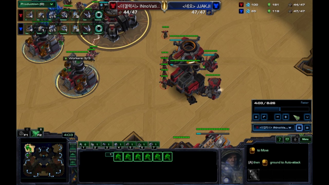 Starcraft 2 Game INnoVation vs JJAKJI - 해비테이션 스테이션 - 래더 (공허의 유산 ...