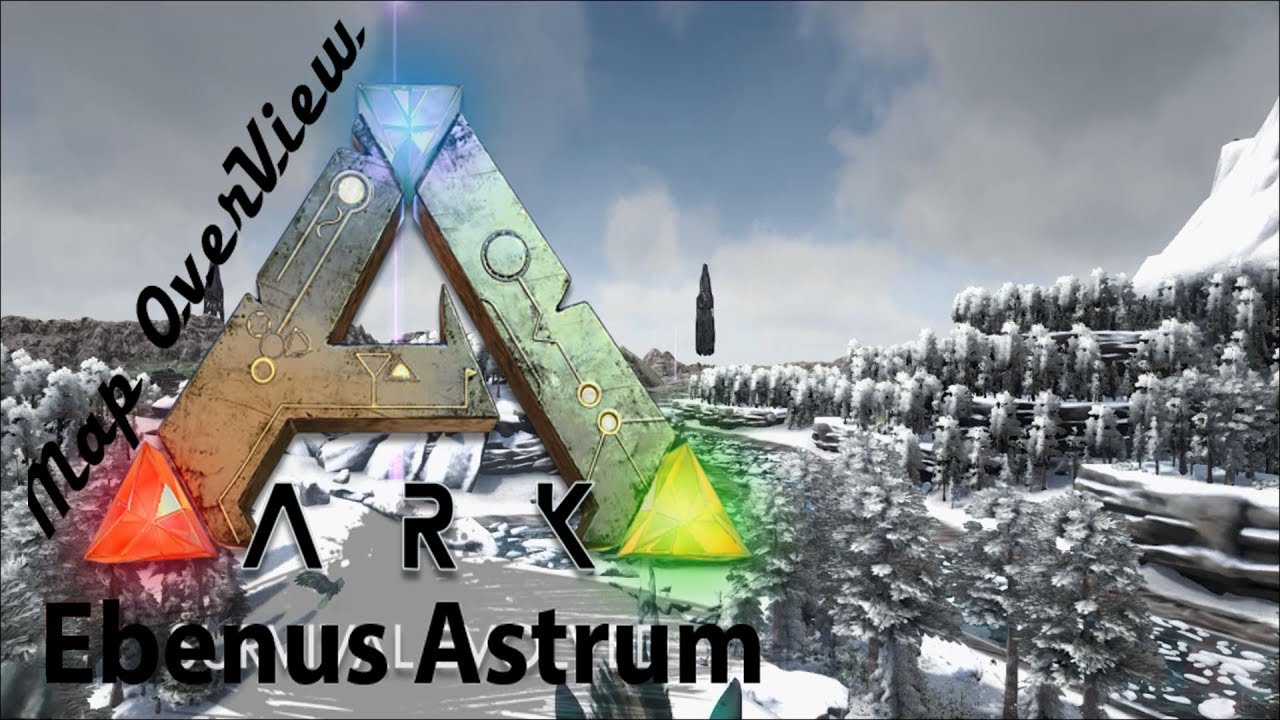 ARK : Ebenus Astrum Map Overview updated - YouTube