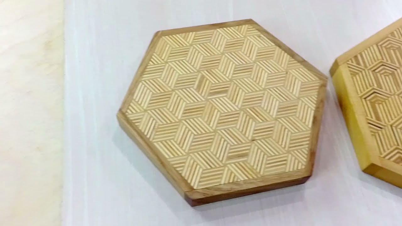 Hexagon Patterned Plywood | How To - YouTube