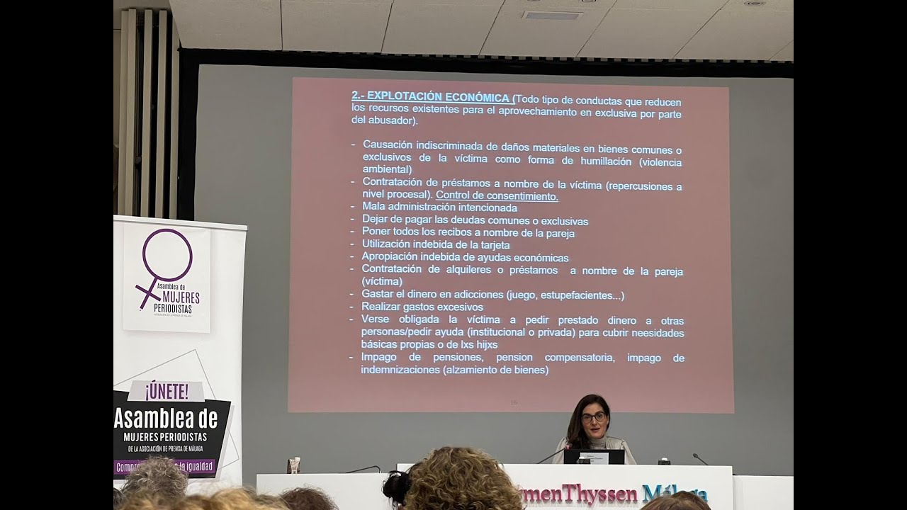 Conferencia de la magistrada Lucía Avilés: 'Violencia económica como ...