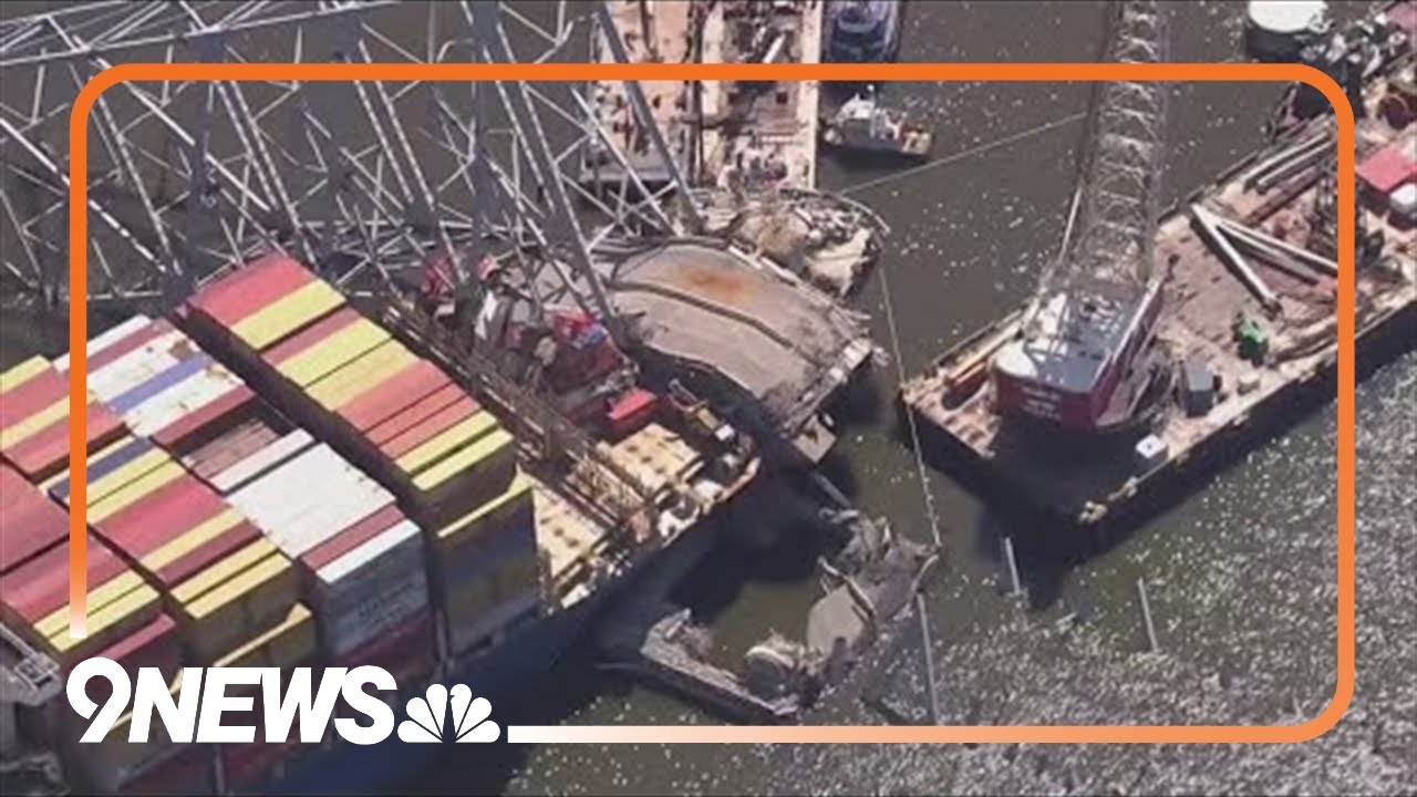 Cleanup of Baltimore's Francis Scott Key Bridge continues - YouTube