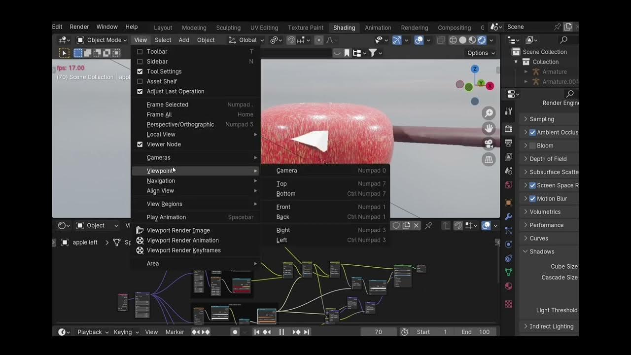 Object mode -view -viewpoint -back (in blender , see the object from back) - YouTube