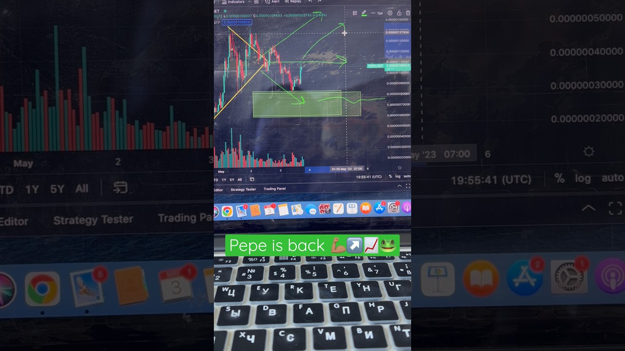 Pepe is back 💪🏽↗️📈🐸 #pepe #pepecoin #meme #memes #memecoins #altcoins # ...