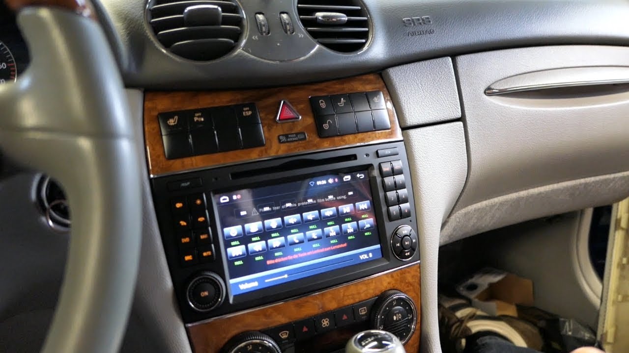 Mercedes CLK W209 Androidradio Unboxing Und Einbauen YouTube