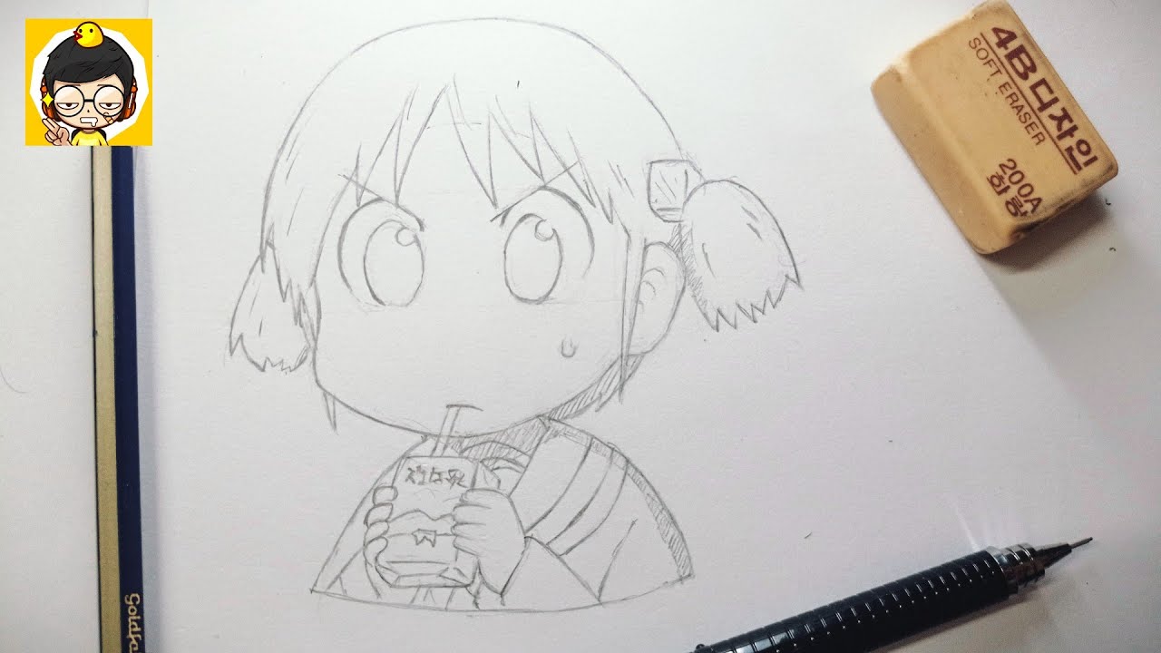 How to draw MIO from Nichijou - Quick Sketch - YouTube