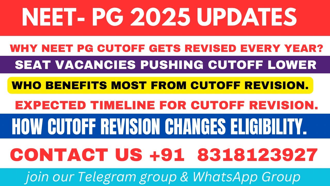 NEET PG 2025 Cutoff Revision | How Much Will Cutoff Drop? | Expected Timeline & Reality| THE ...
