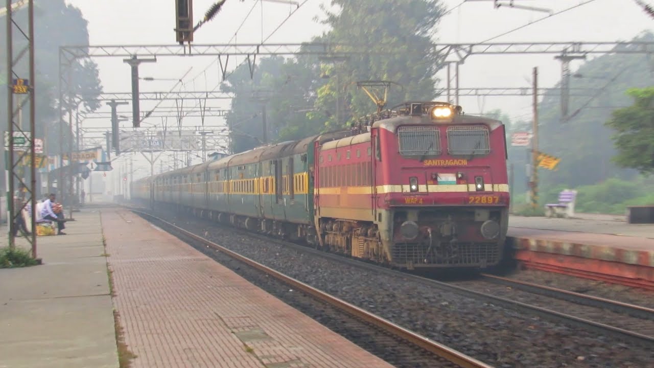 Puri GARIB RATH + YESVANTPUR Express | SER Abada Skip !! - YouTube