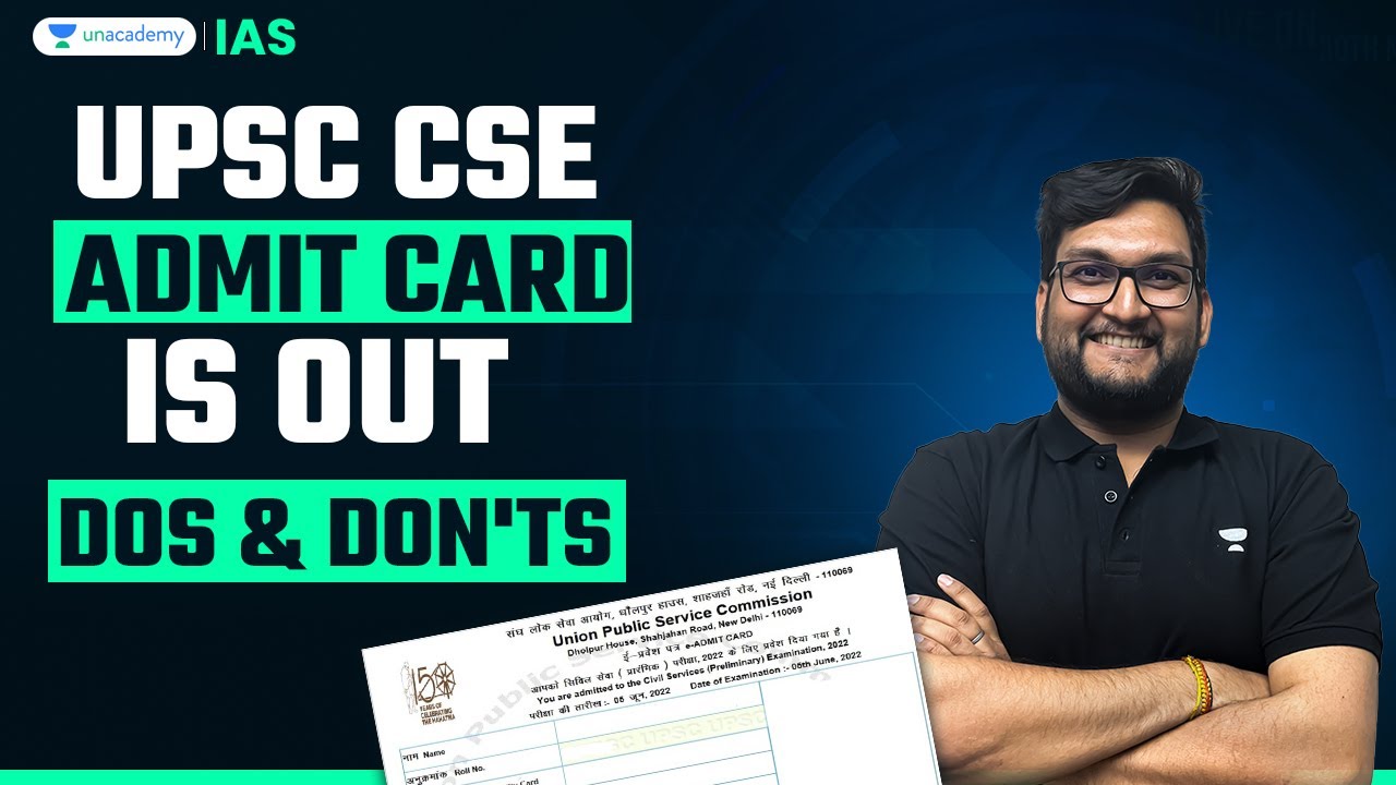 UPSC CSE Admit Card Is Out - Dos & Don'ts | By Abhishek Mishra - YouTube
