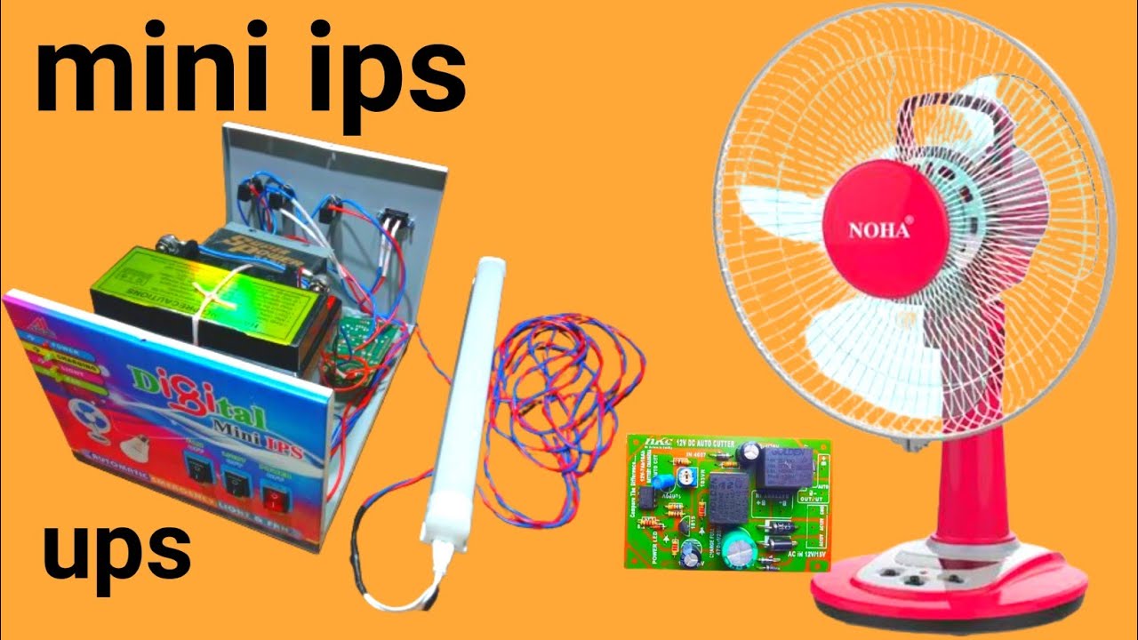 How to Make mini ips at home automatic UPS System - YouTube