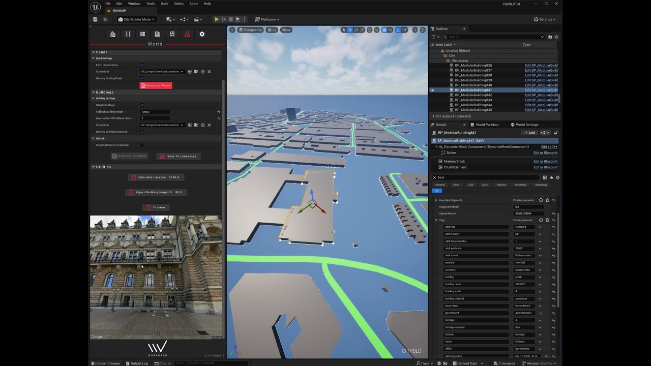 Unreal Engine 5.5 - How to add Google Street View Preview for OSM ...