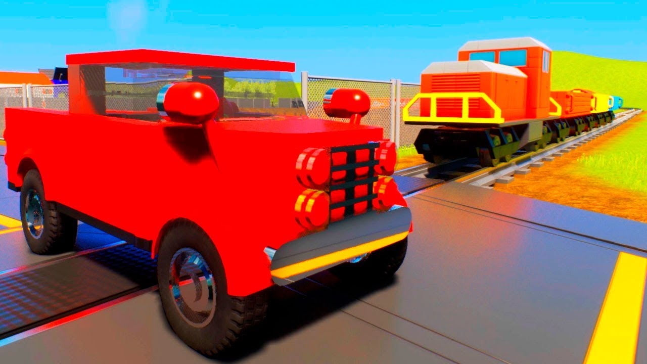 LEGO Car and Train Crashes | Brick Rigs - YouTube