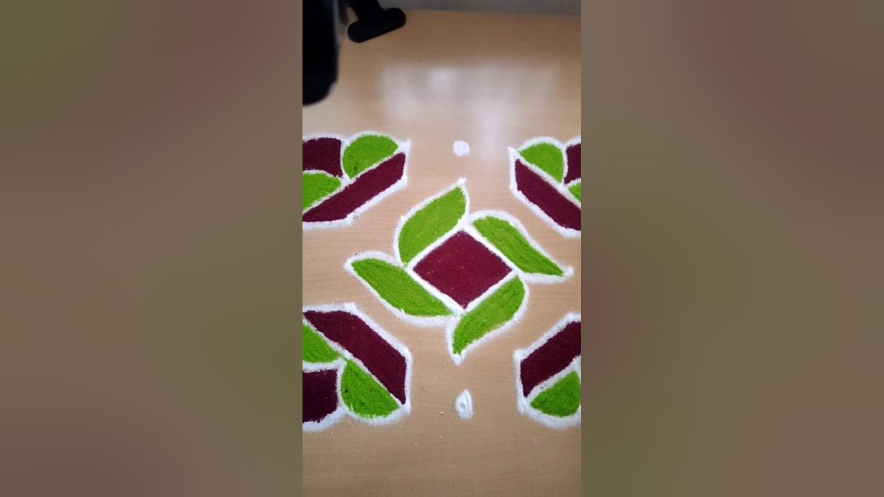 Simple Rangoli Design| Thipkyanchi Rangoli| 7×7dots |#mugguludesign # ...