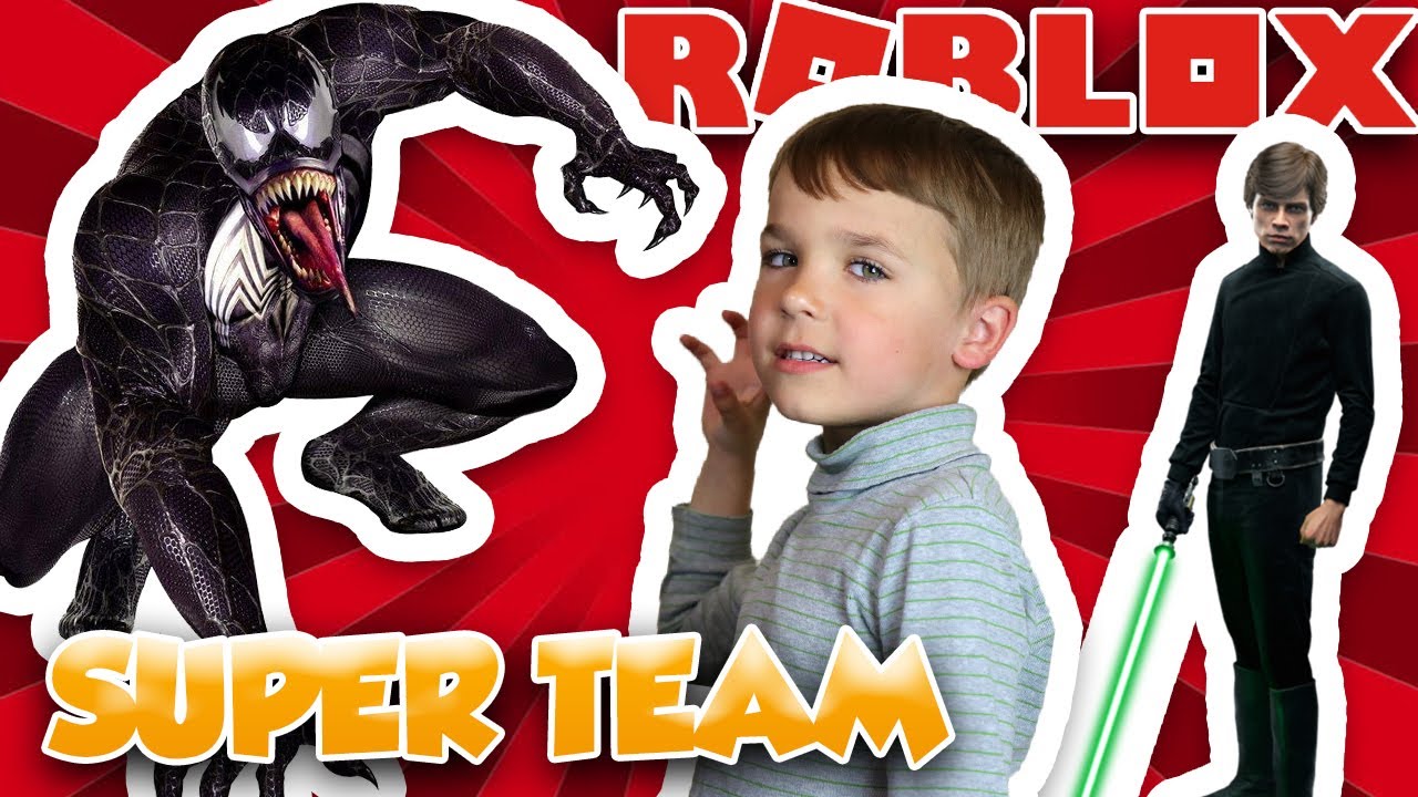 VENOM TEAMING UP WITH LUKE SKYWALKER TO SAVE THE WORLD ! | ROBLOX SUPER ...