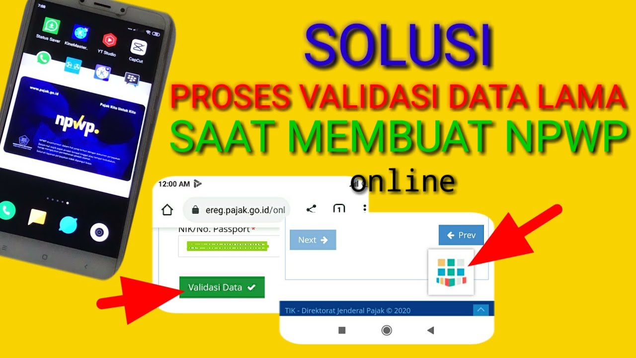 Solusi Validasi Data NPWP lama - YouTube