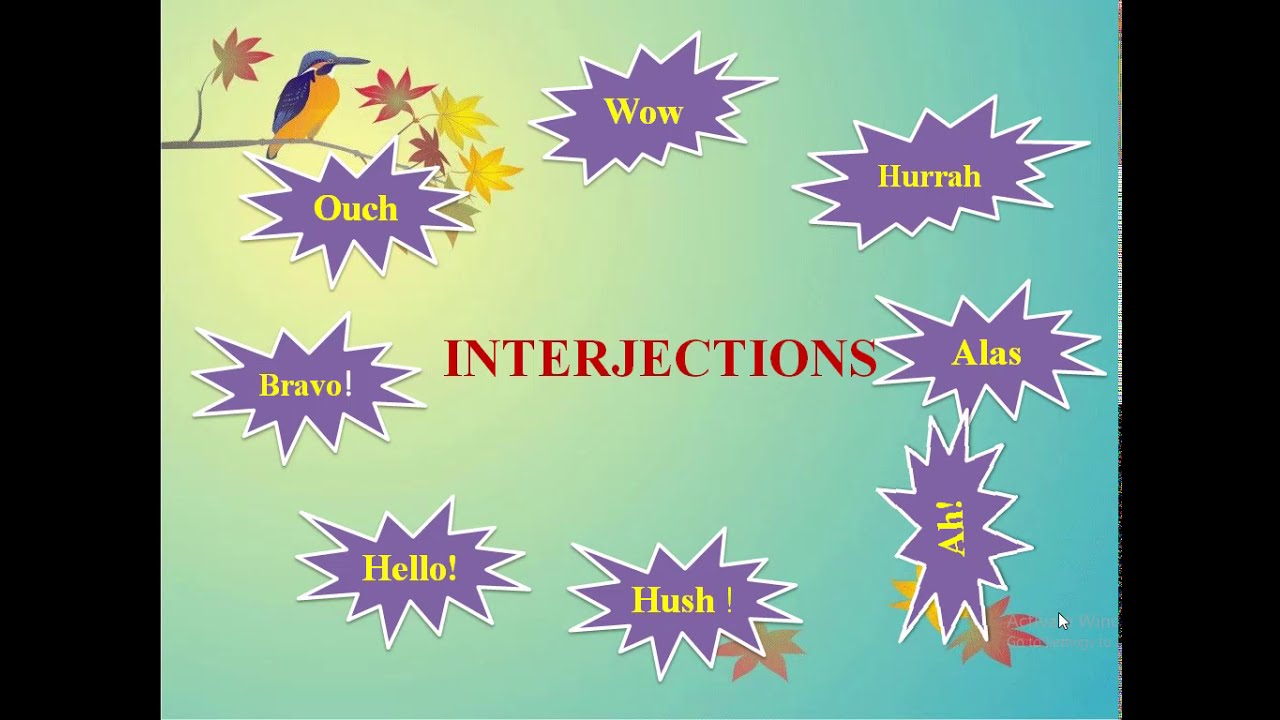 Class 6, English Grammar, Chapter 17, Interjection by Sr. Shiny - YouTube