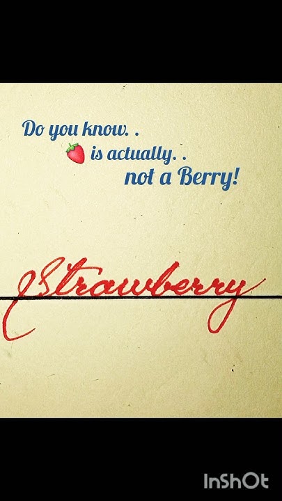 Write Strawberry in Cursive | Fruit Names in Elegant Handwriting # ...