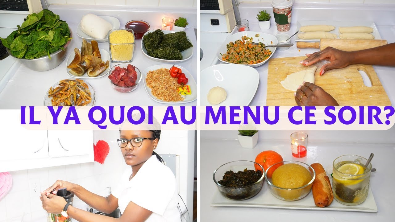💥⚡️🍽️ C'est quoi le MENU de ce Soir? //Water Fufu+Gary & Eru//Fish Roll ...