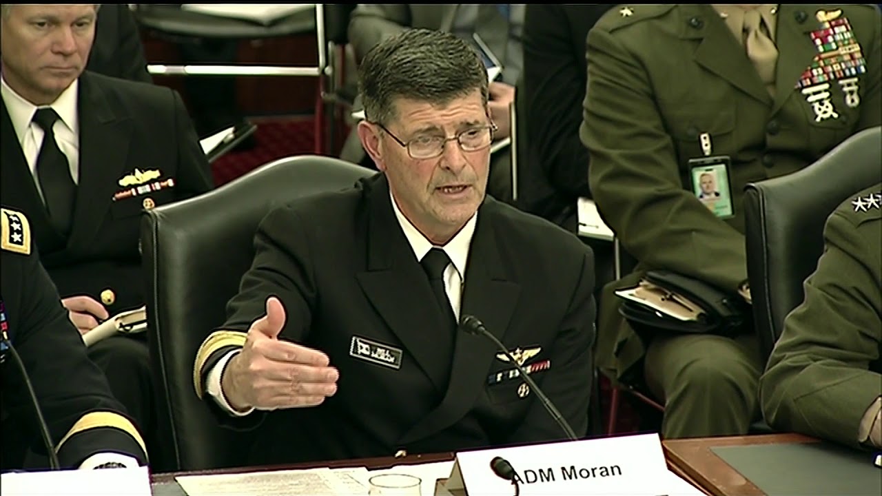 VCNO Adm. Moran Testifies on SWOS Training at Readiness Hearing - YouTube