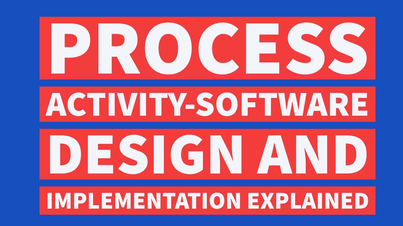 SOFTWARE DESIGN AND IMPLEMENTATION PROCESS ACTIVITY EXPLAINED - YouTube