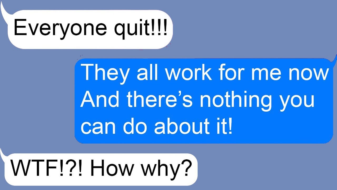 My conceited boss belittles me, therefore... - YouTube