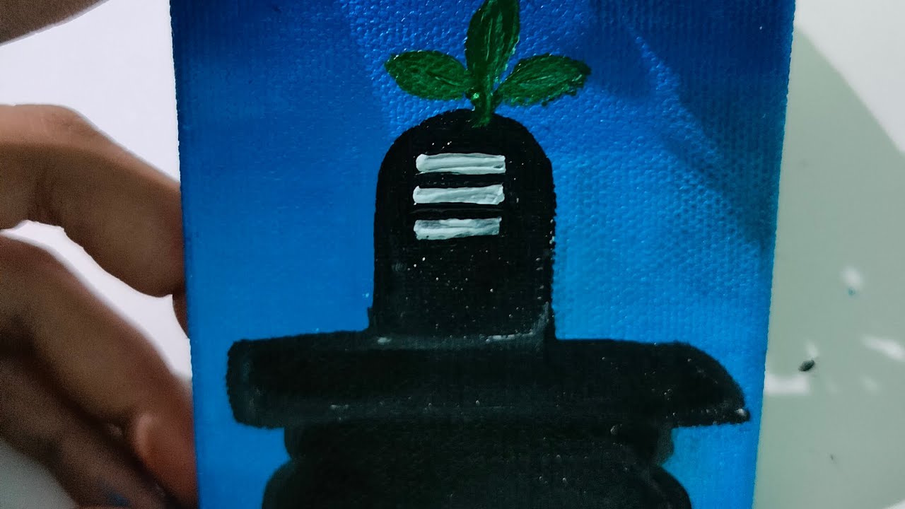 shivling drawing with acrylic colour//shivling drawing//savan special ...