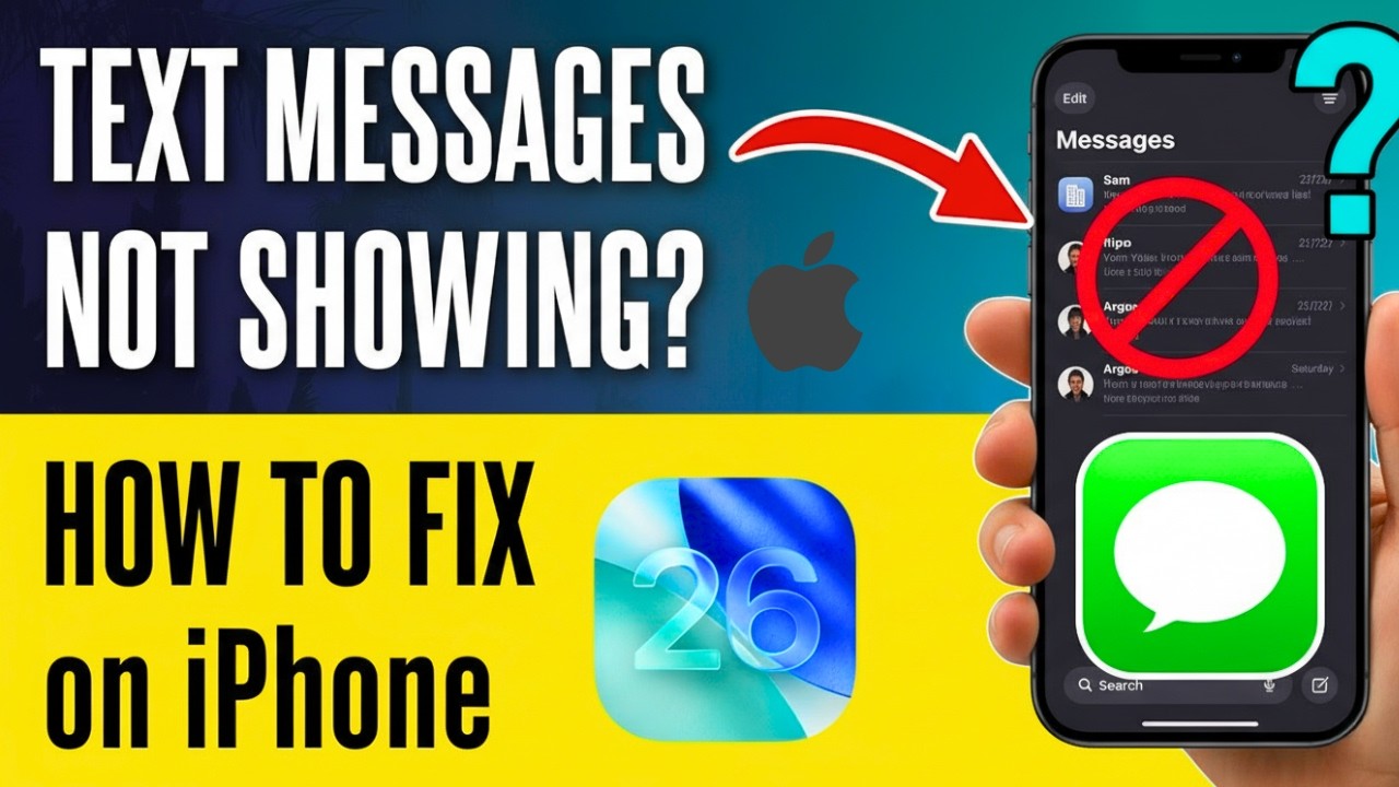 How to Fix iPhone Messages App Not Showing All Texts (After iOS 26 ...