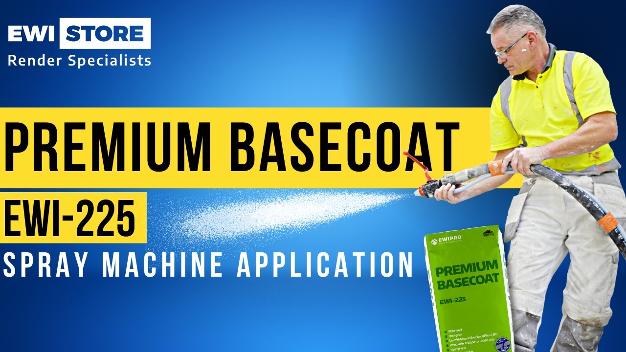 EWI-225 Premium Basecoat - Spray Machine Application - YouTube