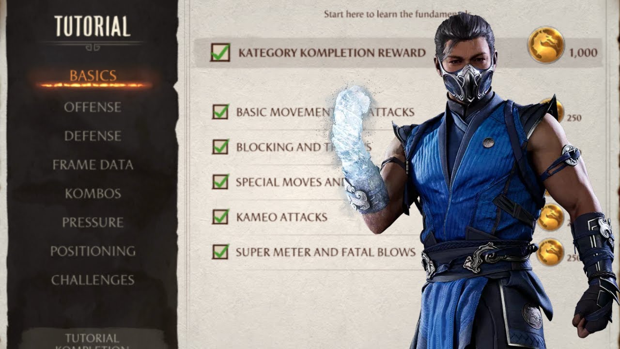 MORTAL KOMBAT 1 TUTORIAL ( BASICS ) COMPLETED - YouTube