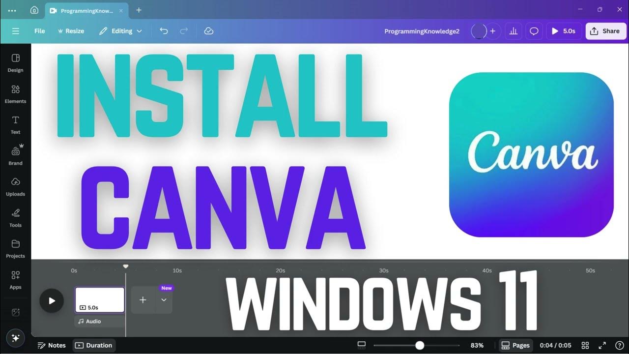 How to Install Canva on Windows 11 | Download & Set Up Canva App in PC (2025 Step-by-Step Guide ...