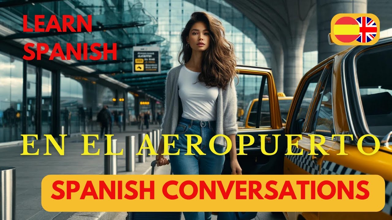 EASY SPANISH LEARNING with a bilingual story, In the airport, En el ...