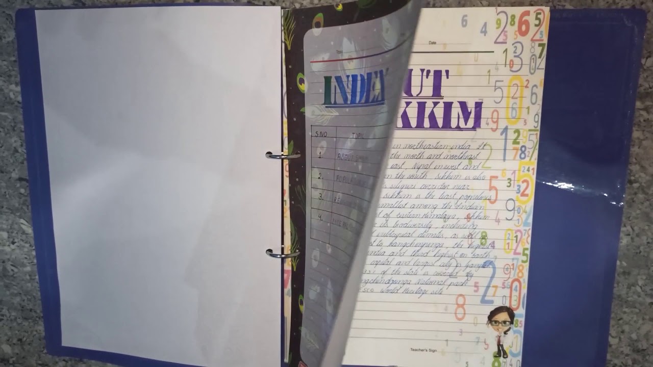 Maths project file on Sikkim | Population of Sikkim | Art integrated ...