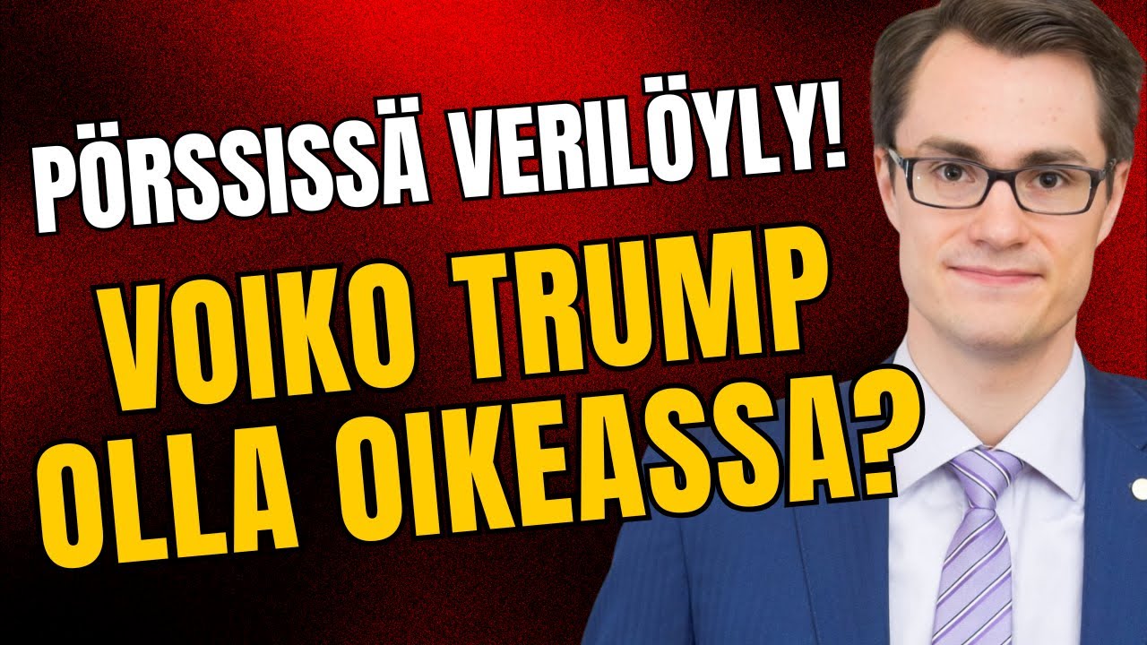 Verilöyly pörssissä! Juhana Brotherus, voiko Trump olla oikeassa? - YouTube