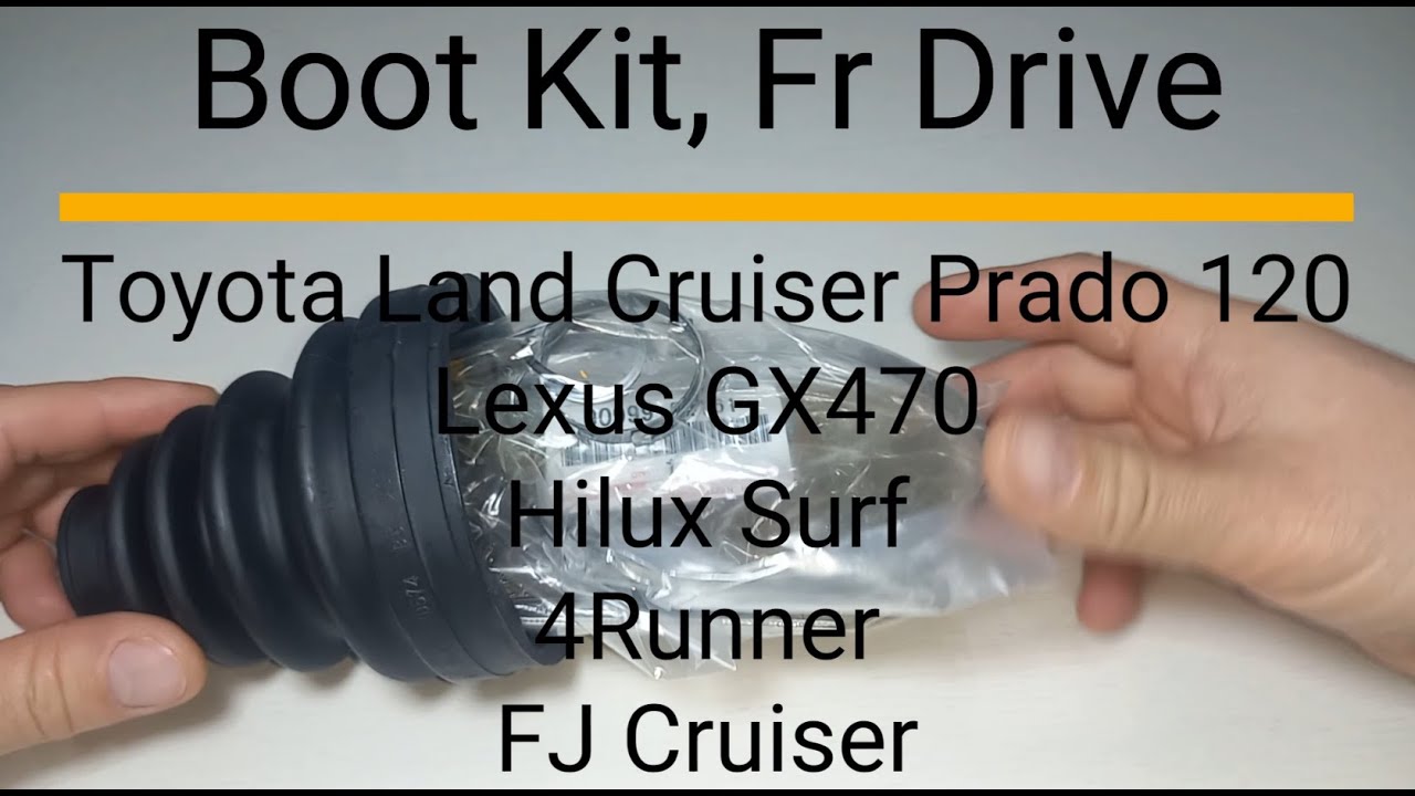 Toyota OEM Boot Kit, Fr Drive 04437-60042, Prado 120, Hilux Surf ...