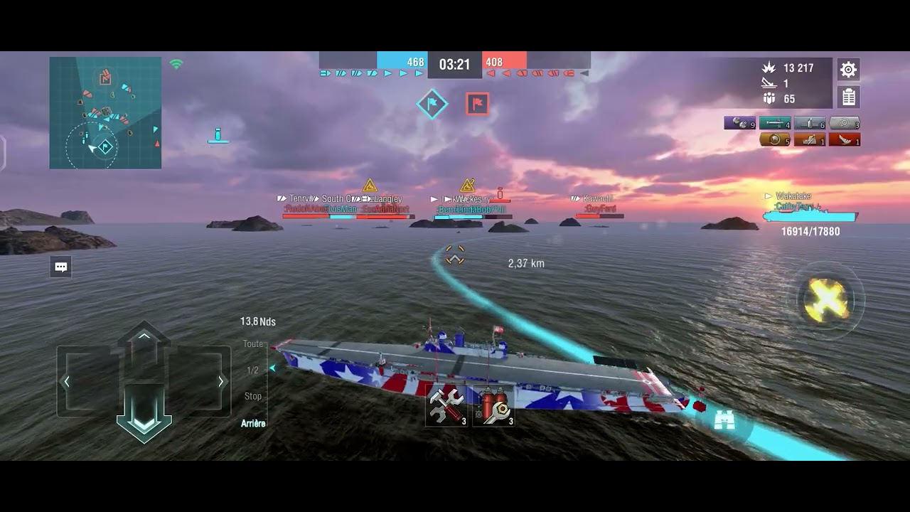 World of warships Blitz KMS Rhein - YouTube