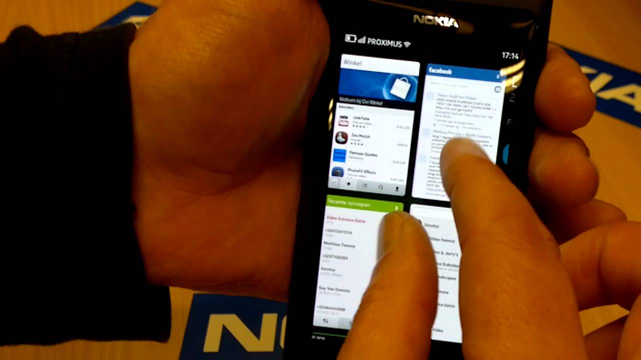 Nokia N9 User Interface (UI) - YouTube