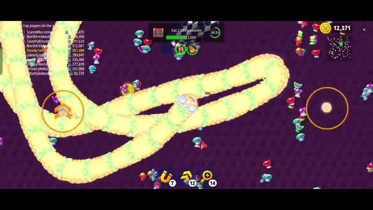 Worms Zone Magic Slither SnakeSurprised there are only head Worms 🥶# ...