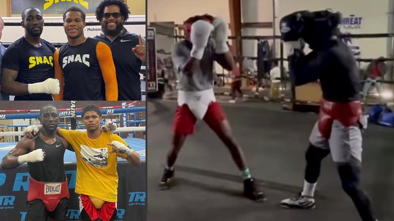 Terence Crawford Training w/ Devin Haney & SPARRING Shakur Stevenson ...