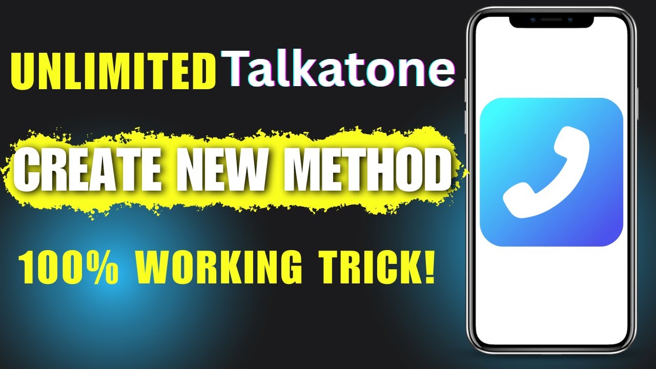 Talkatone Account Create Method 🔥 | 100% Working Trick Bangla - YouTube
