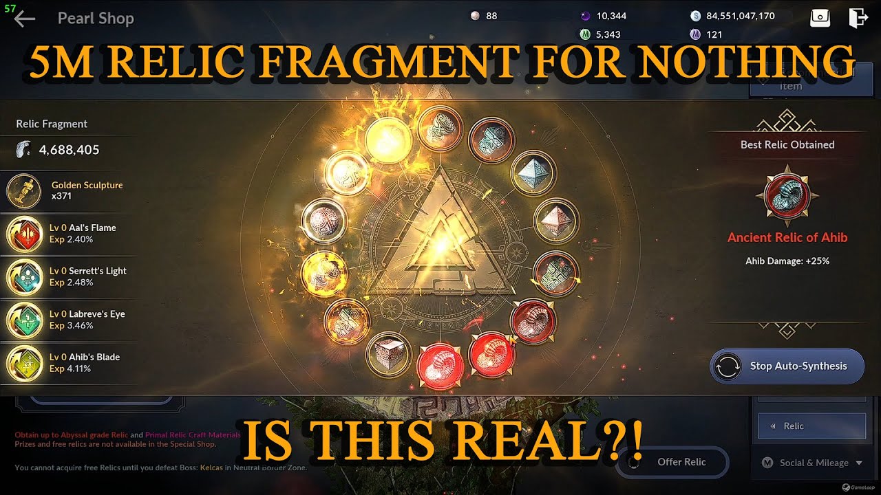 Black Desert Mobile | Offer Relic Branch With 5M Relic Fragment - YouTube