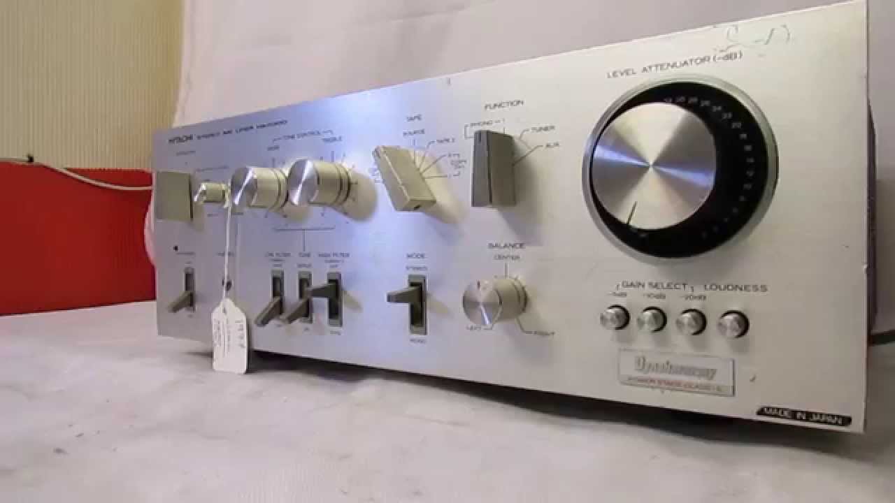 VINTAGE hitachi AMPLIFIER ha-5300 rare collectable 1974 - YouTube