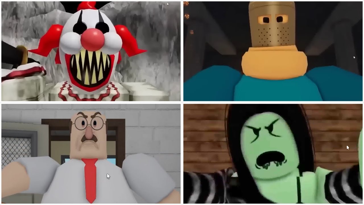 Rainbow Among Us Speedrun Escape Carnival, BARRY'S PRISON RUN!, GREAT SCHOOL BREAKOUT!, Mr ...