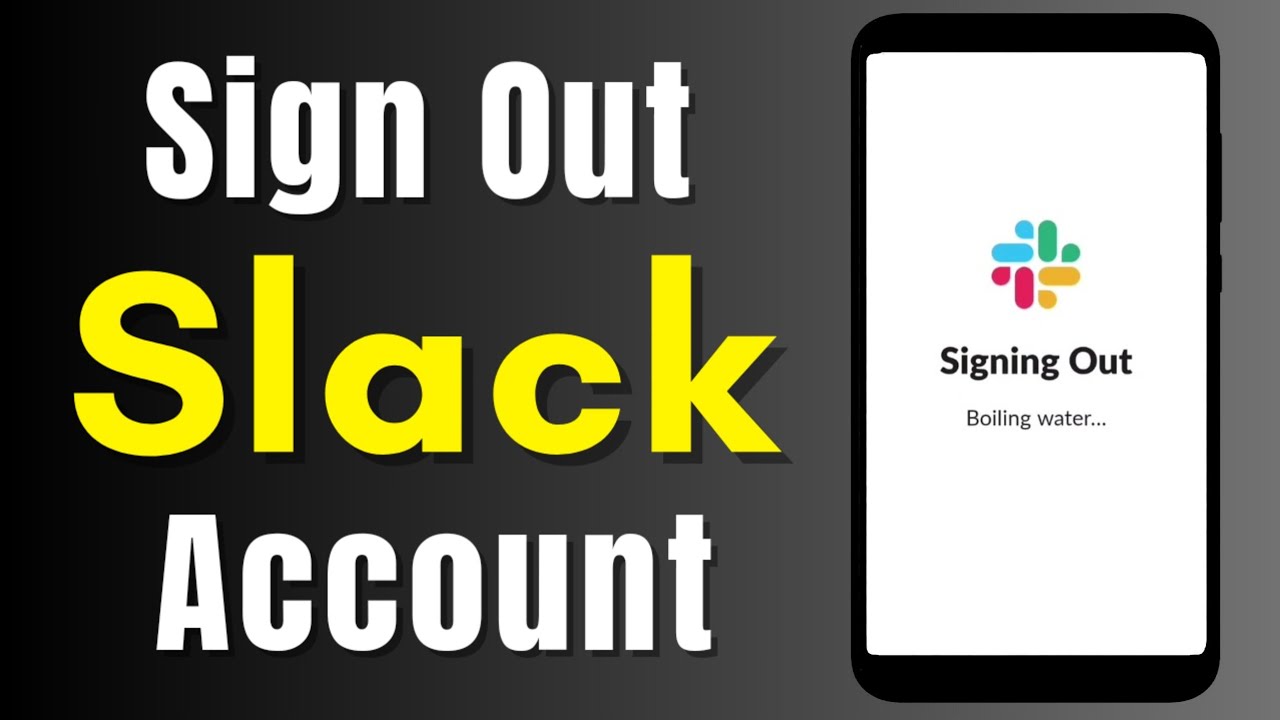 How to Sign Out Slack Account to All Devices - YouTube