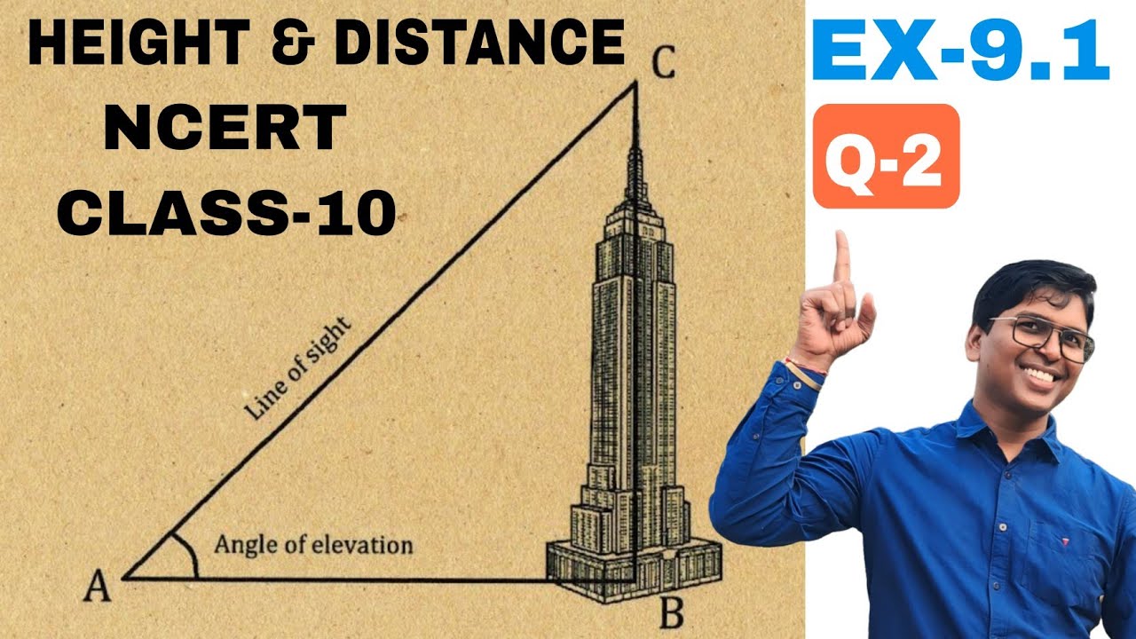Ex-9.1 [Q-2] Height & Distance CLASS-10 NCERT - YouTube