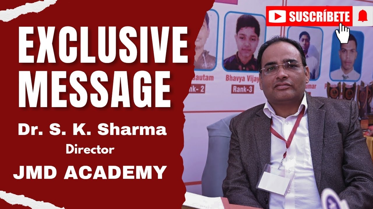 Dr. SK Sharma | AMU XI Entrance 2025-26 Guidance & JMD Academy Batches ...